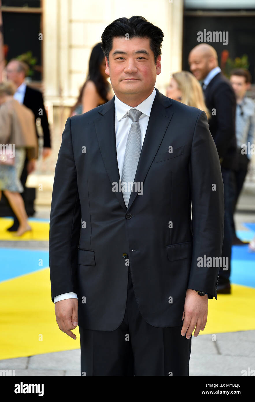 Richard Chang arriving for Royal Academy of Arts Summer Exhibition ...