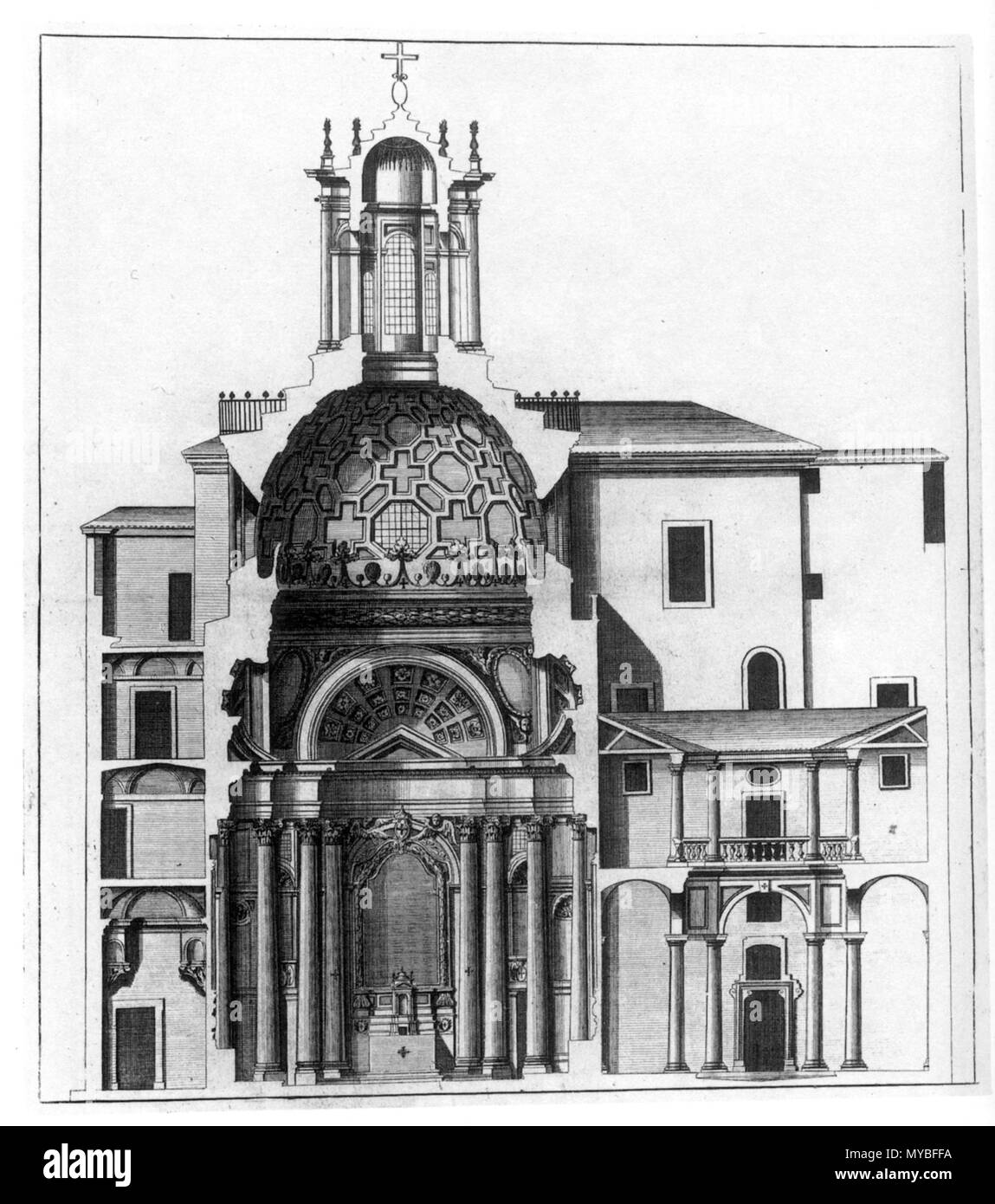 82 Borromini Drawing 02 Stock Photo - Alamy