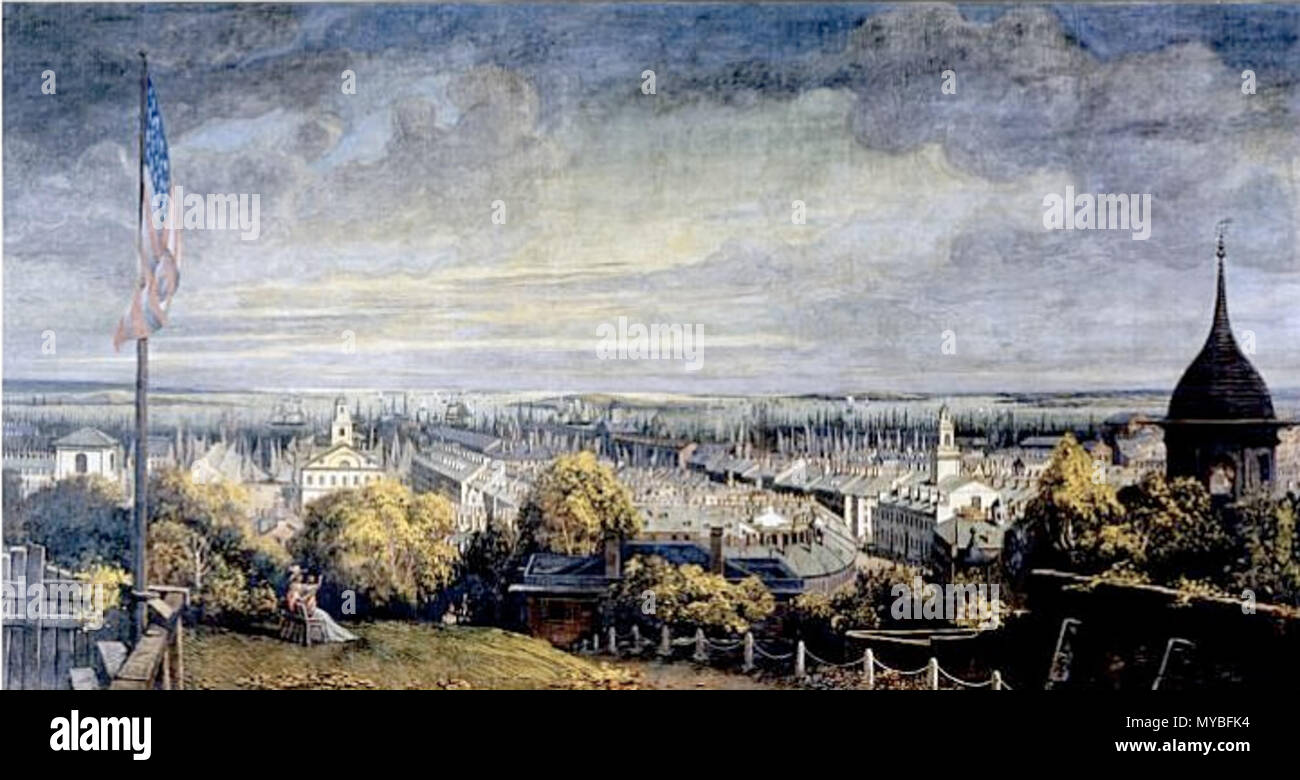 . Boston, Mass. 19th century. Artist unknown 83 Boston overview 19thc ...
