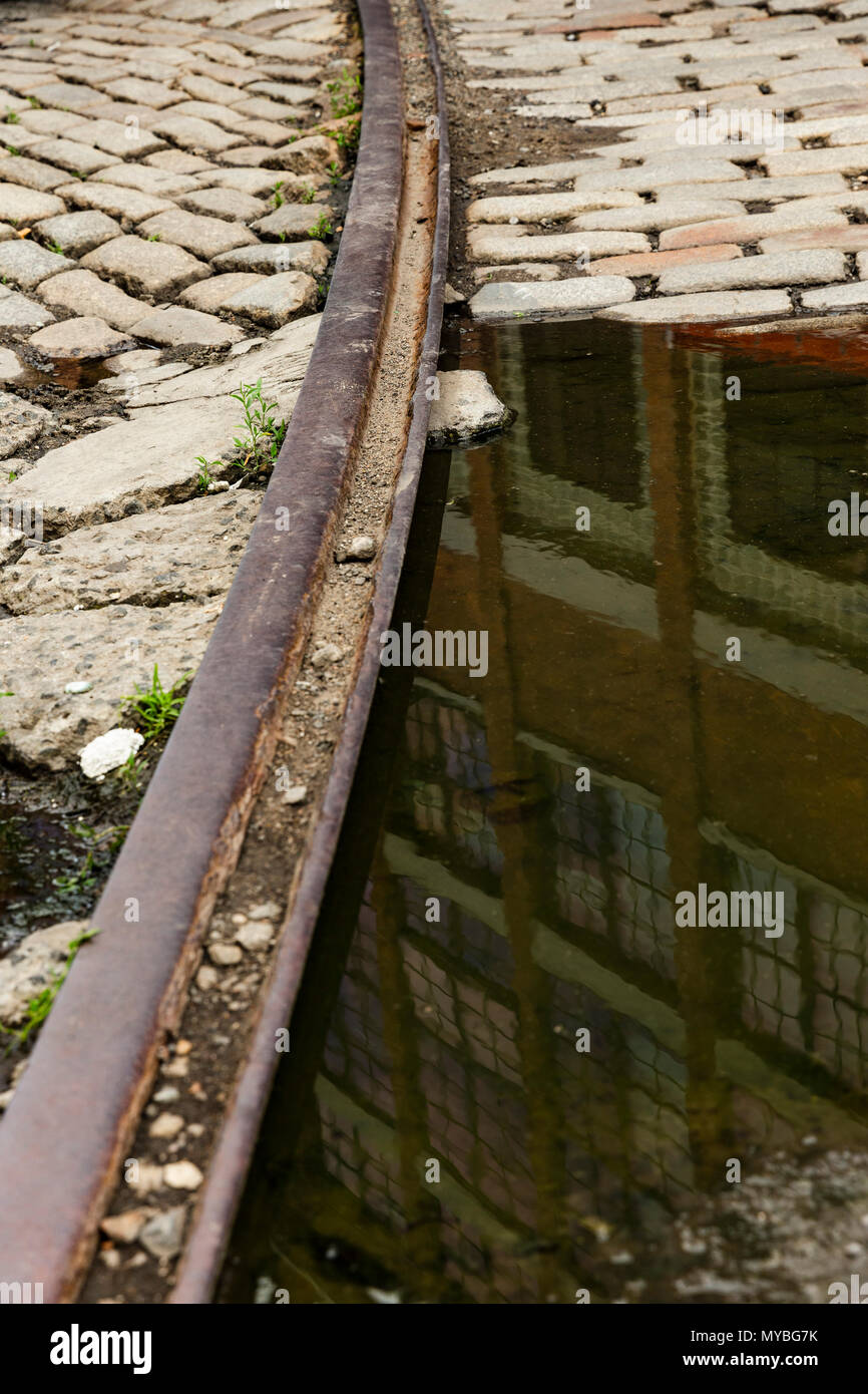 Old abandoned railway tracks Stock Photo - Alamy