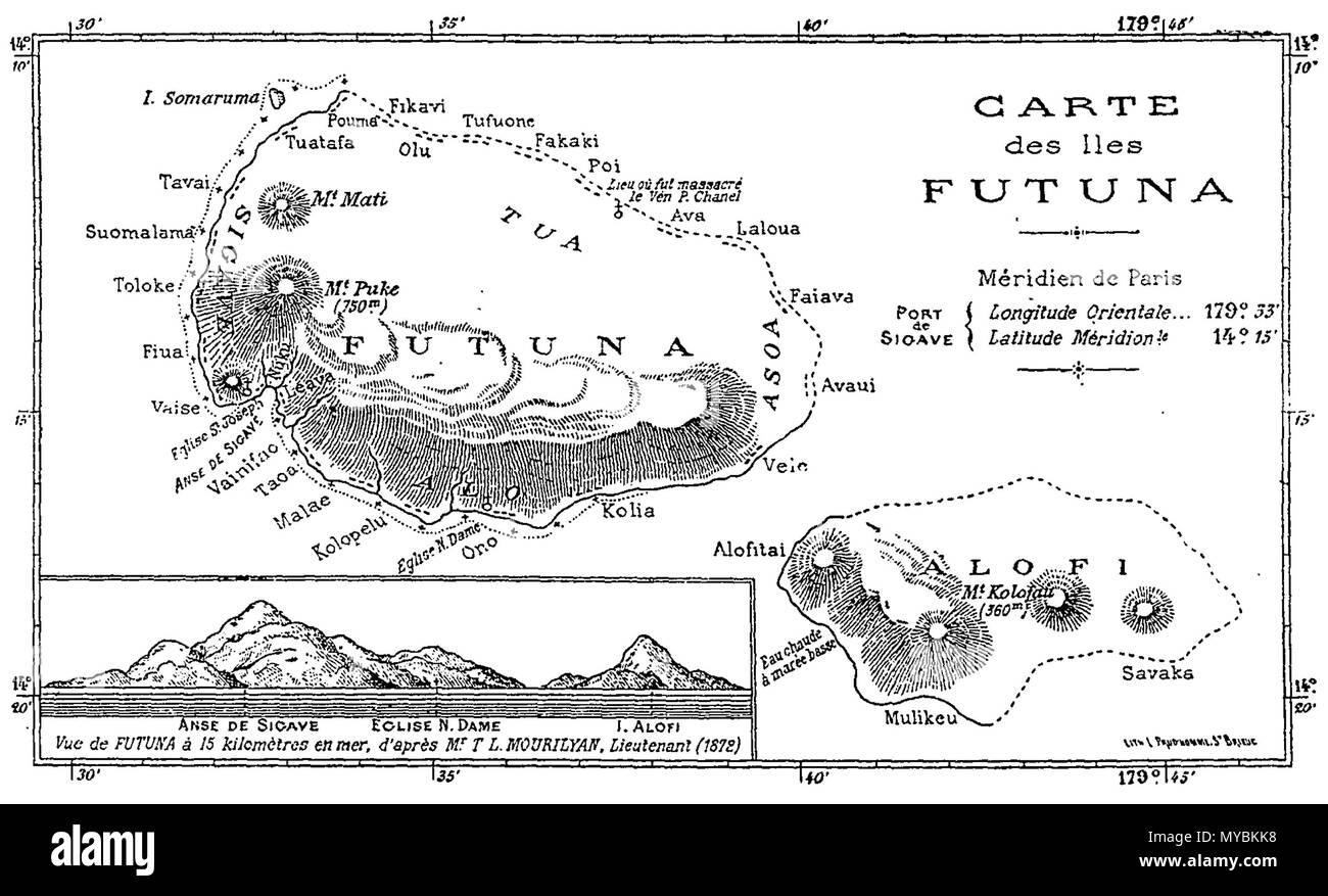 100 Carte des îles Futuna Stock Photo - Alamy