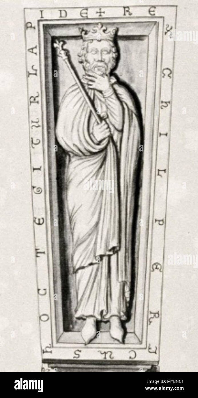 . Français : Chilperic . circa 1700. Roger de Gaignières 109 Chilperic1 ...