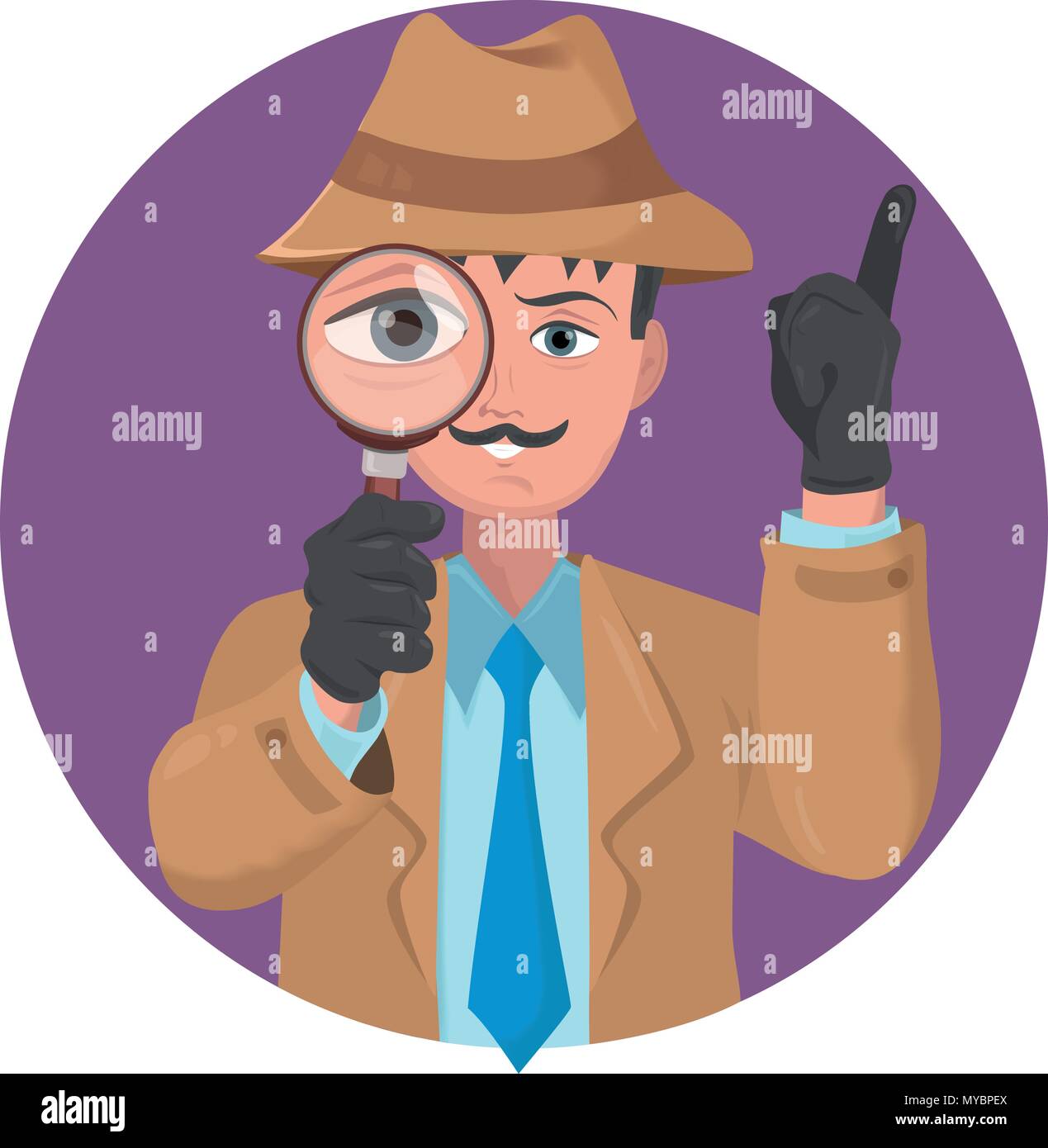 Detective magnifying glass hi-res stock photography and images - Alamy