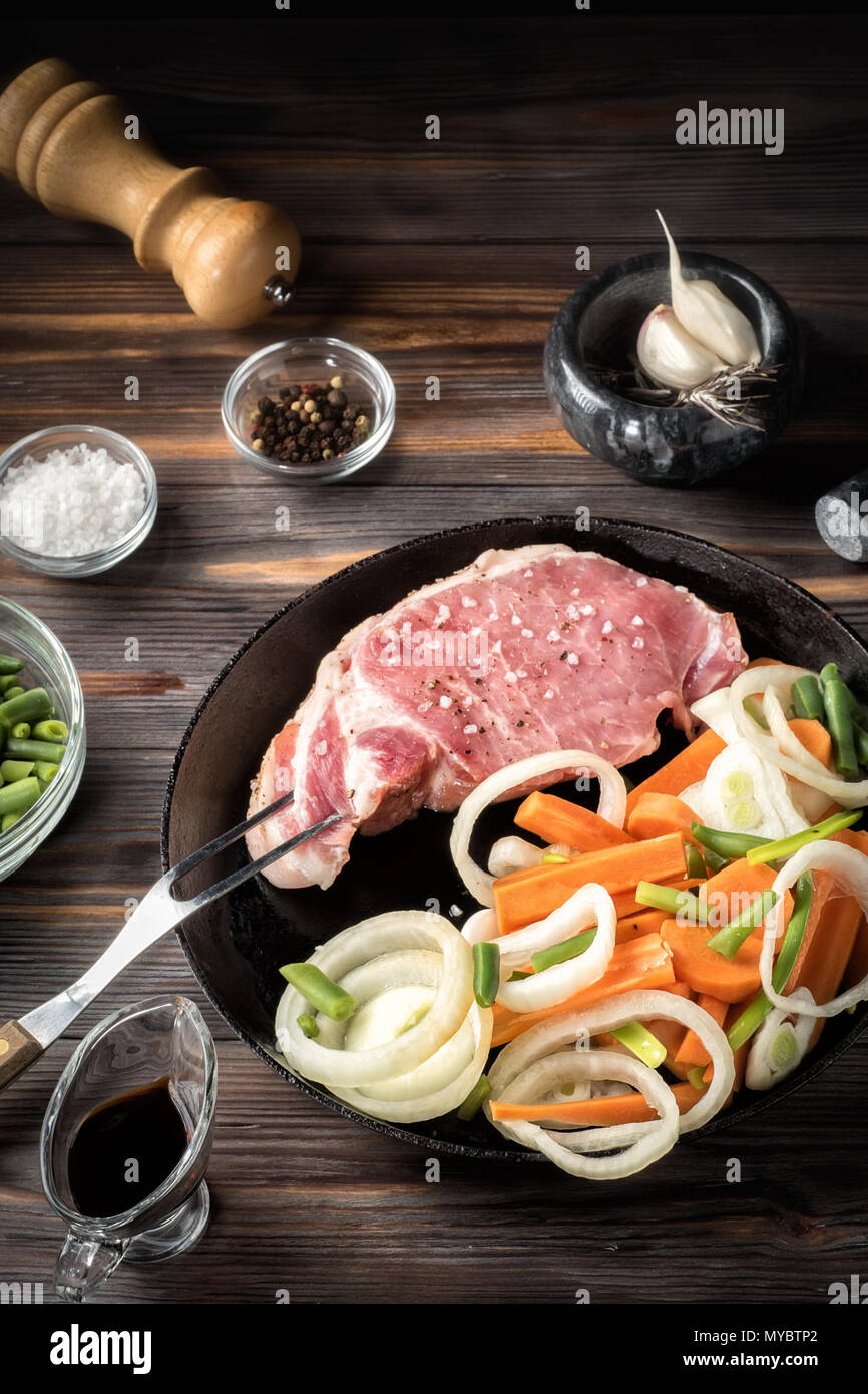Set assorted pork beef hi-res stock photography and images - Alamy