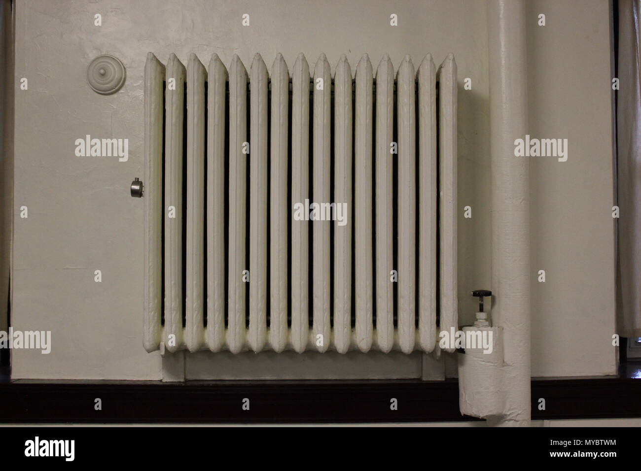 Hot water wall mounted radiator heating At Ebenezer Lutheran church in ...