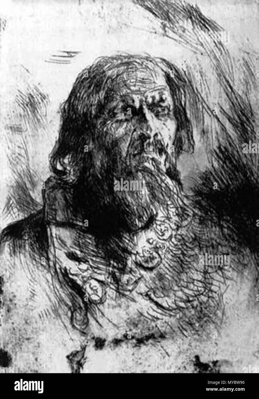 . Серов В. А. Портрет Ф. И. Шаляпина в роли Ивана Грозного. 20th ...