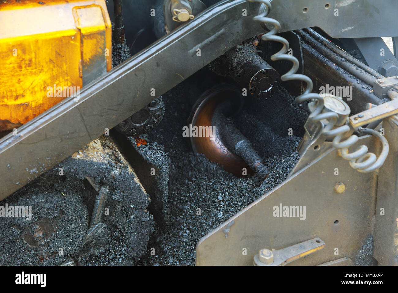 Asphalt road repaving hi-res stock photography and images - Alamy