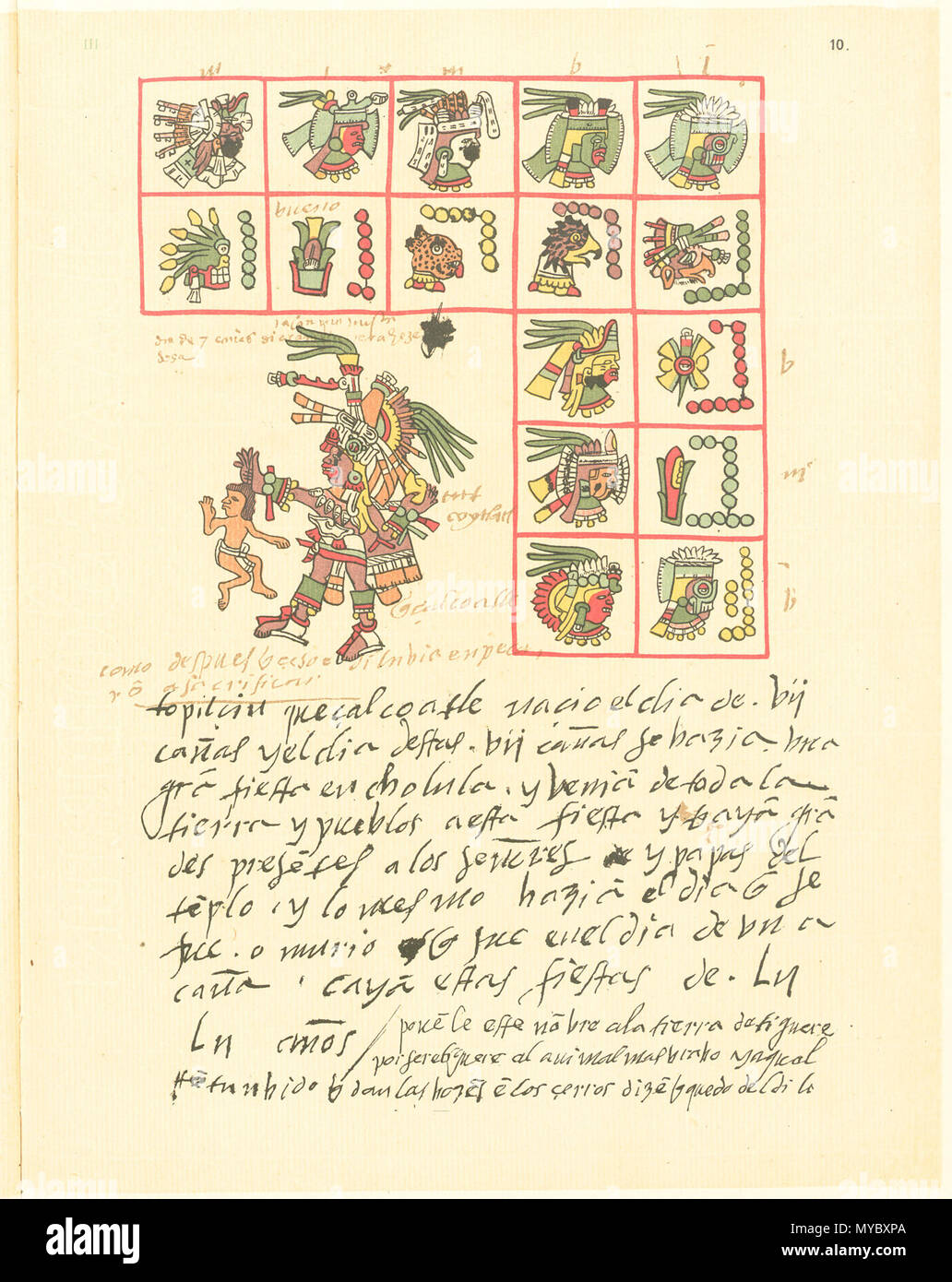 16th century pictorial aztec codex hi-res stock photography and images ...