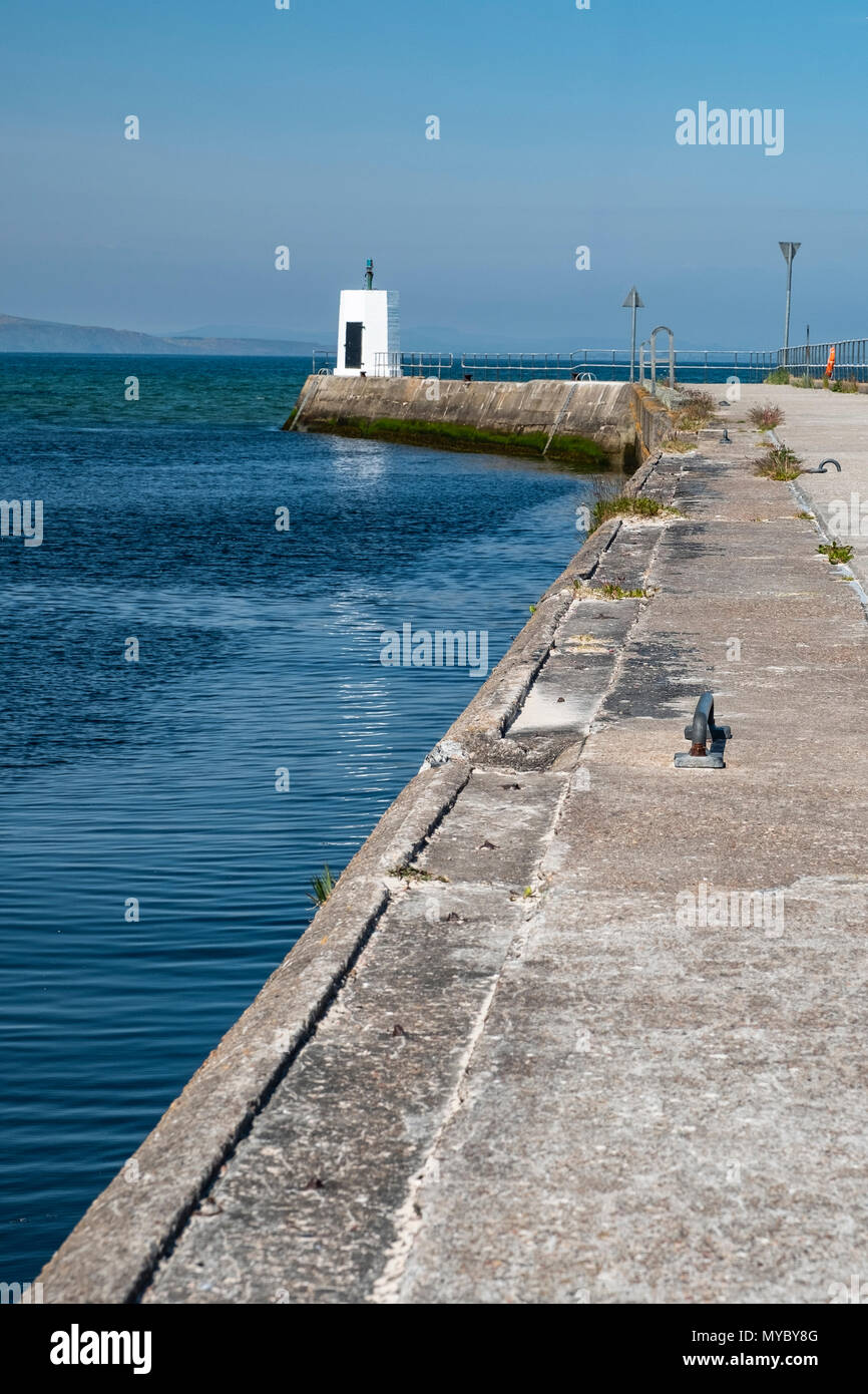 Harbour Wall in the Highland Town of Nairn, Scotland, UK Stock Photo ...
