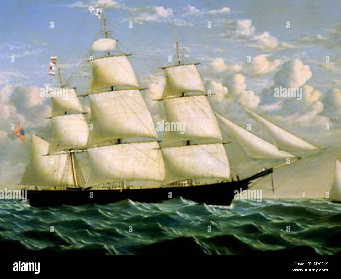 Clipper ship painting hi-res stock photography and images - Alamy