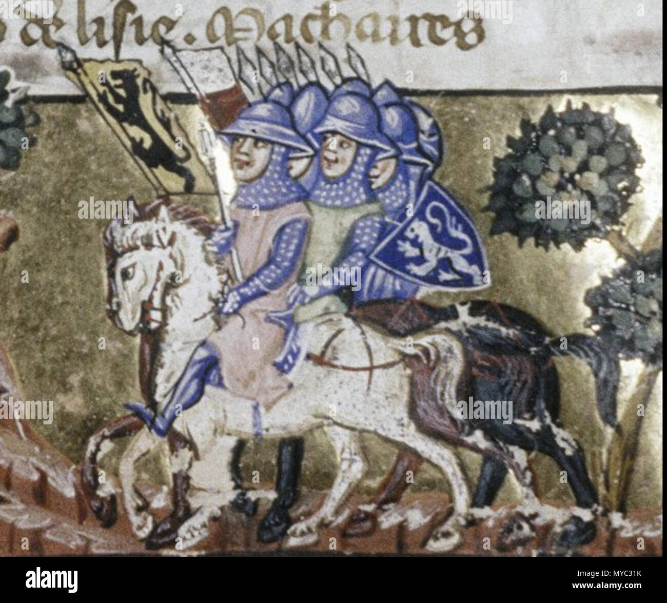 . English: Crusaders arrive at Constantinople . circa 1330. Unknown 127 ...