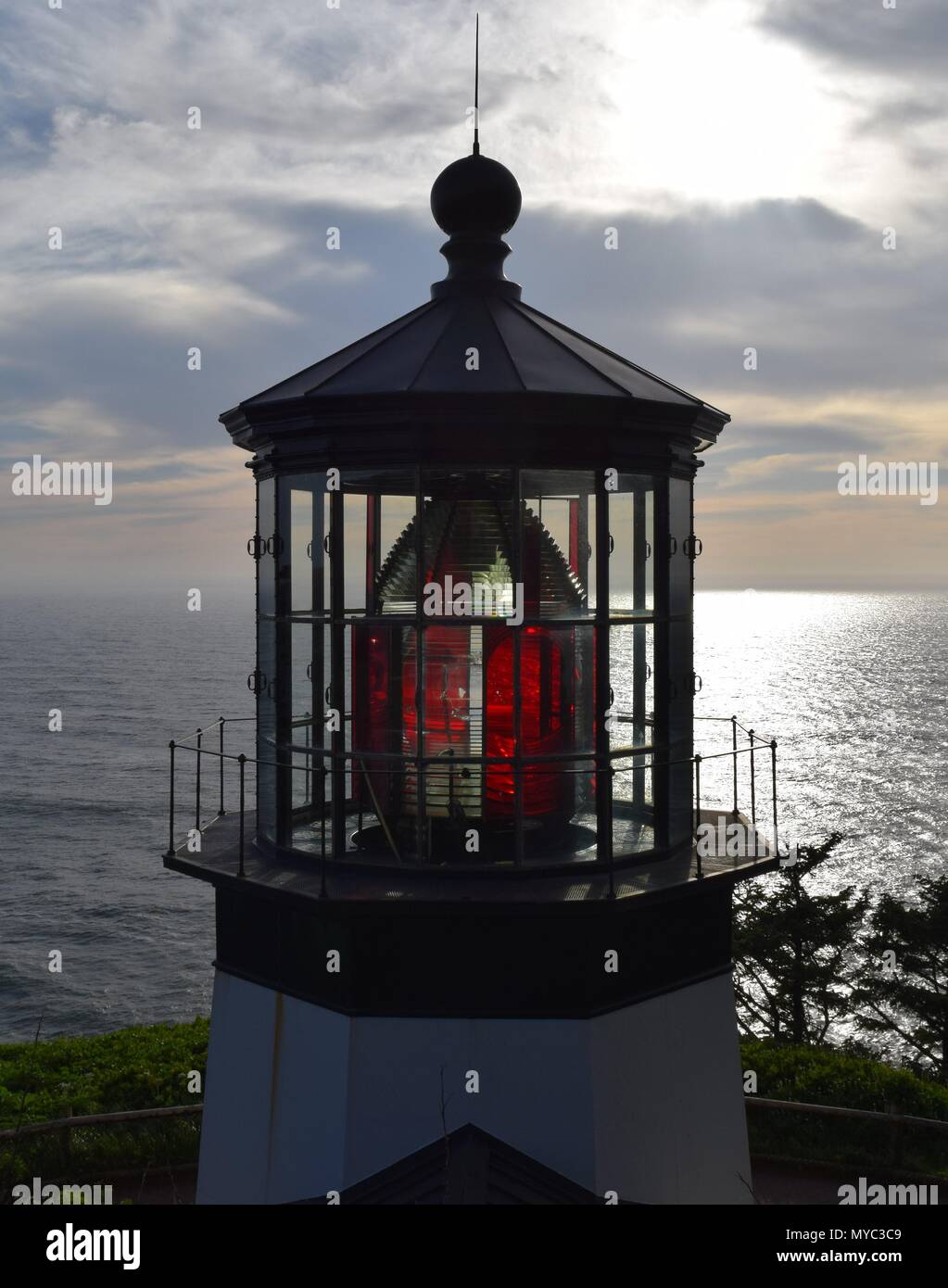Cape Meares Lighthouse, Cape Meares State Park, Tillamook County ...