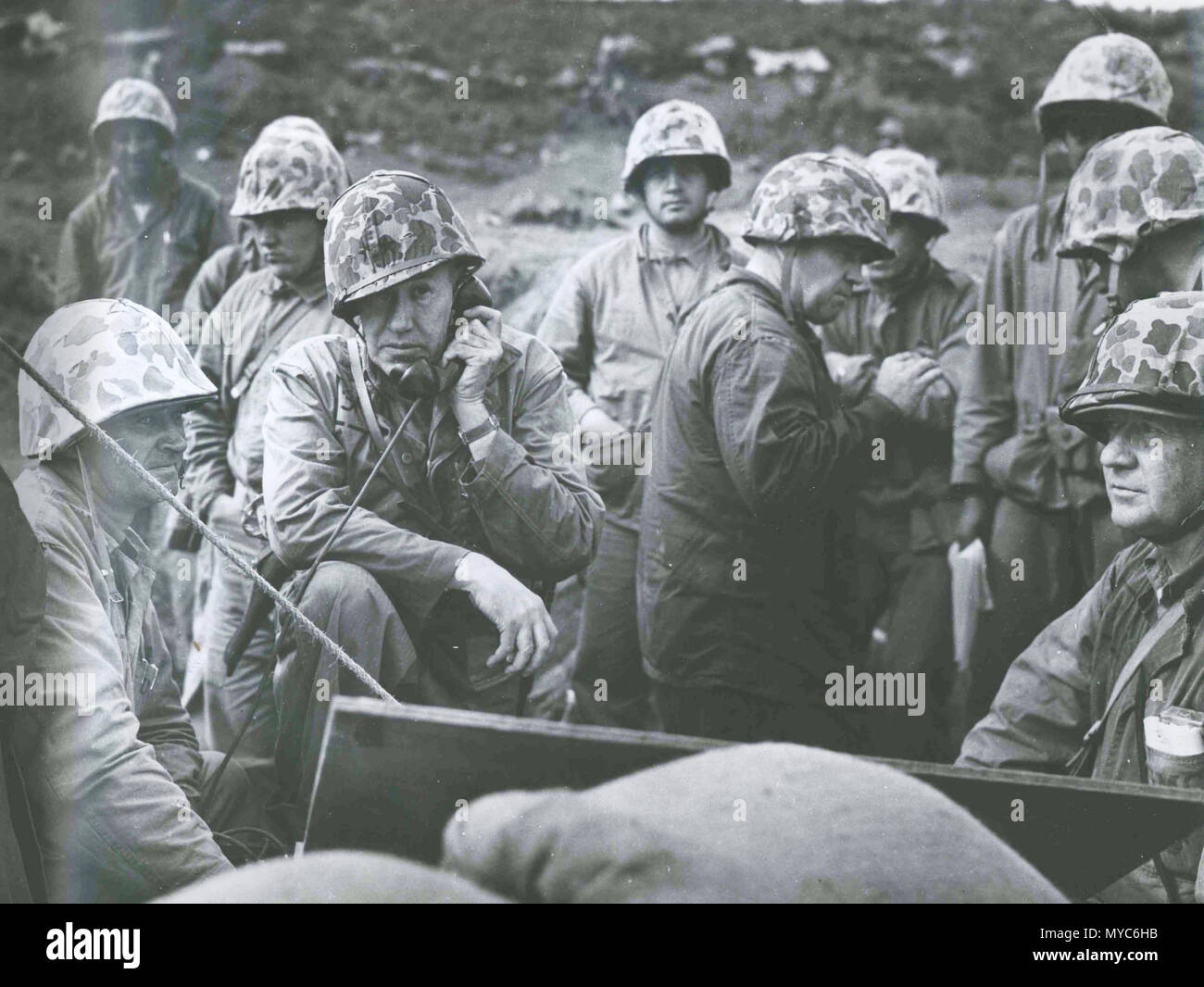 U.S. Troops in the South Pacific in February 1945 during World War II ...