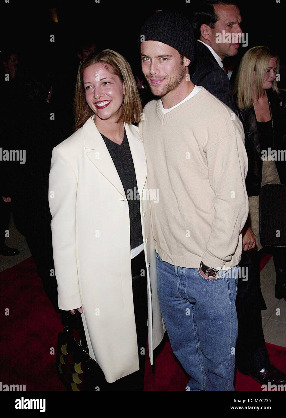 Brad rowe with wife event in hollywood life california hi-res stock ...