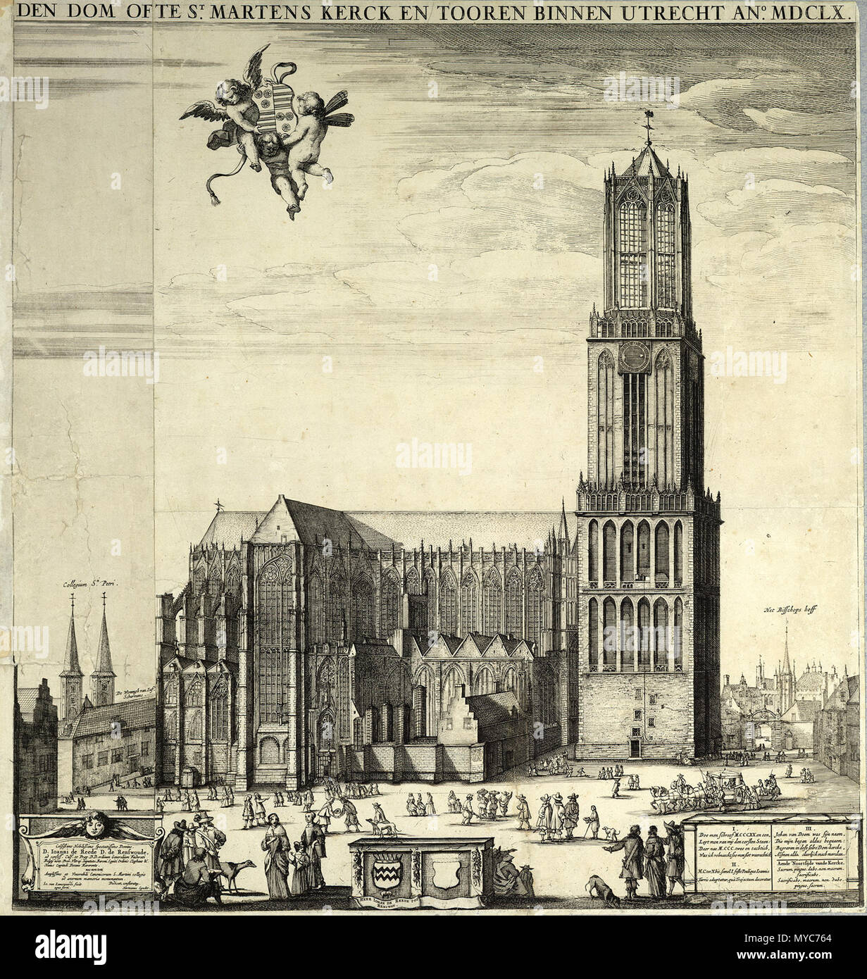 . English: Dom cathedral Utrecht Nederlands: Dom van Utrecht, getekend ...