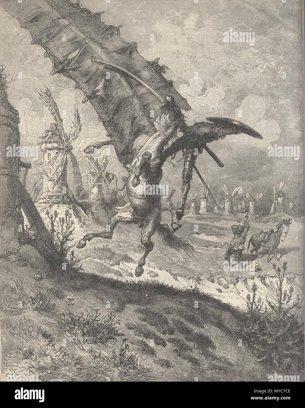 . English: Don Quijote Illustration by Gustave Dore VII . 24 February ...
