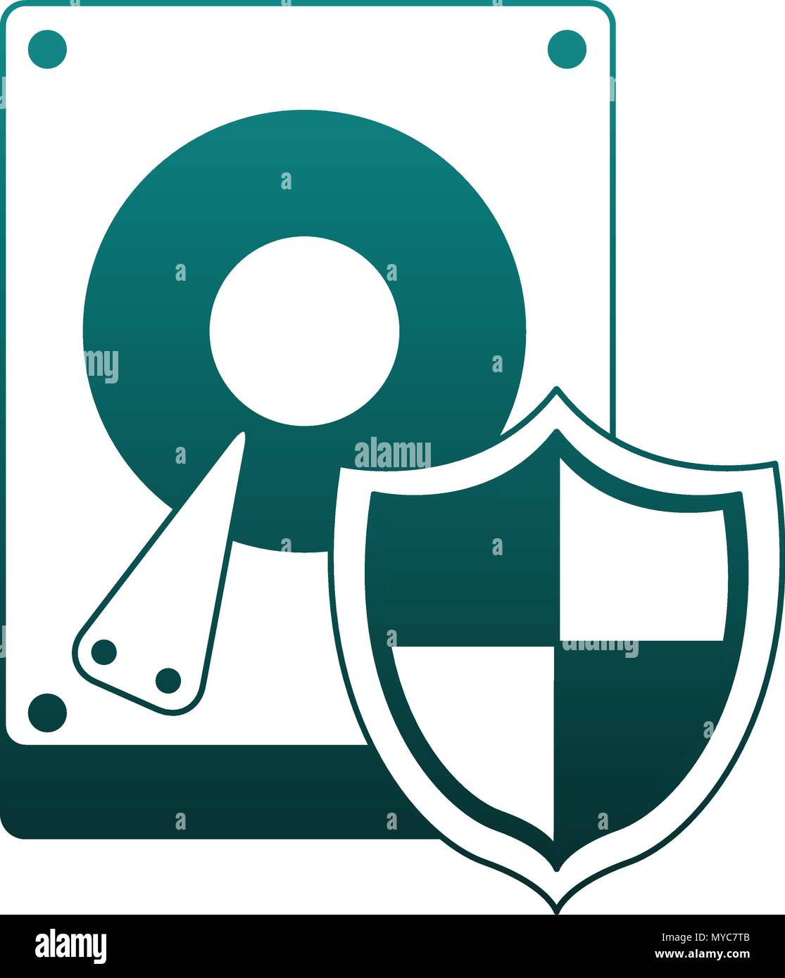 Blue hard disk Stock Vector Images - Alamy