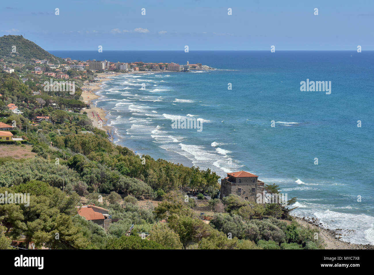 Acciaroli, marine country, Pollica, Cilento,Italy Stock Photo - Alamy