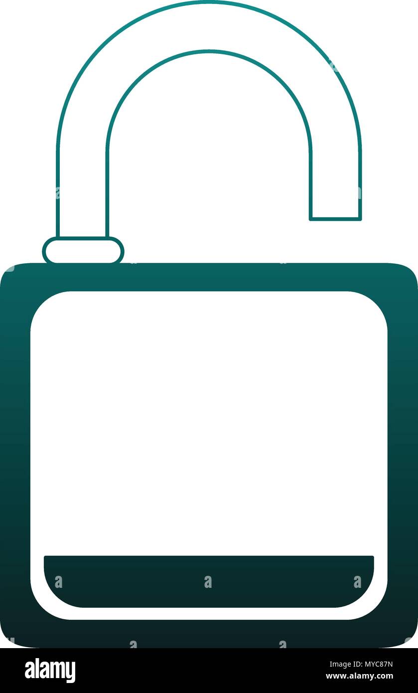 Padlock unlocked symbol blue lines Stock Vector Image & Art - Alamy