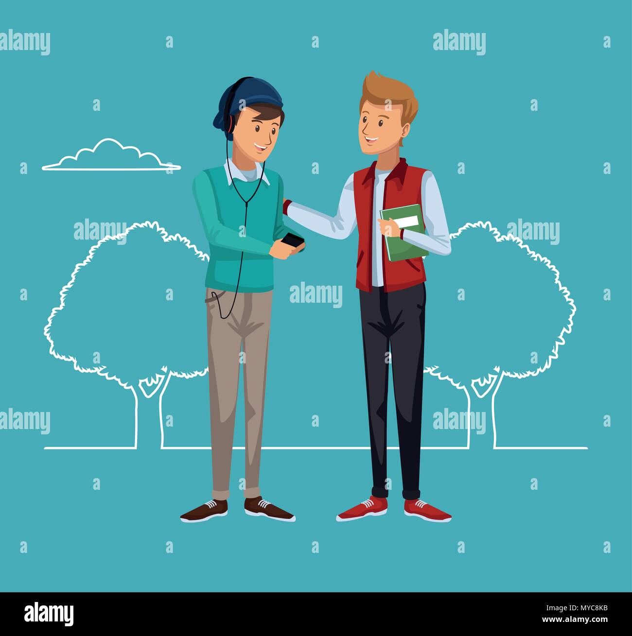 Friends lines Stock Vector Images - Alamy