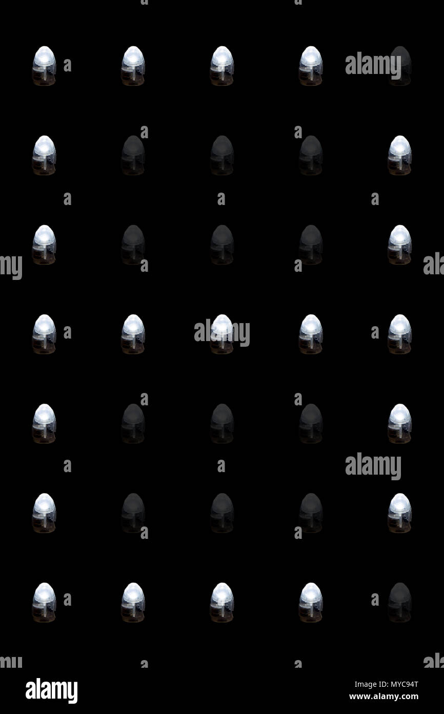 Closeup of the bright led light letter B Stock Photo - Alamy