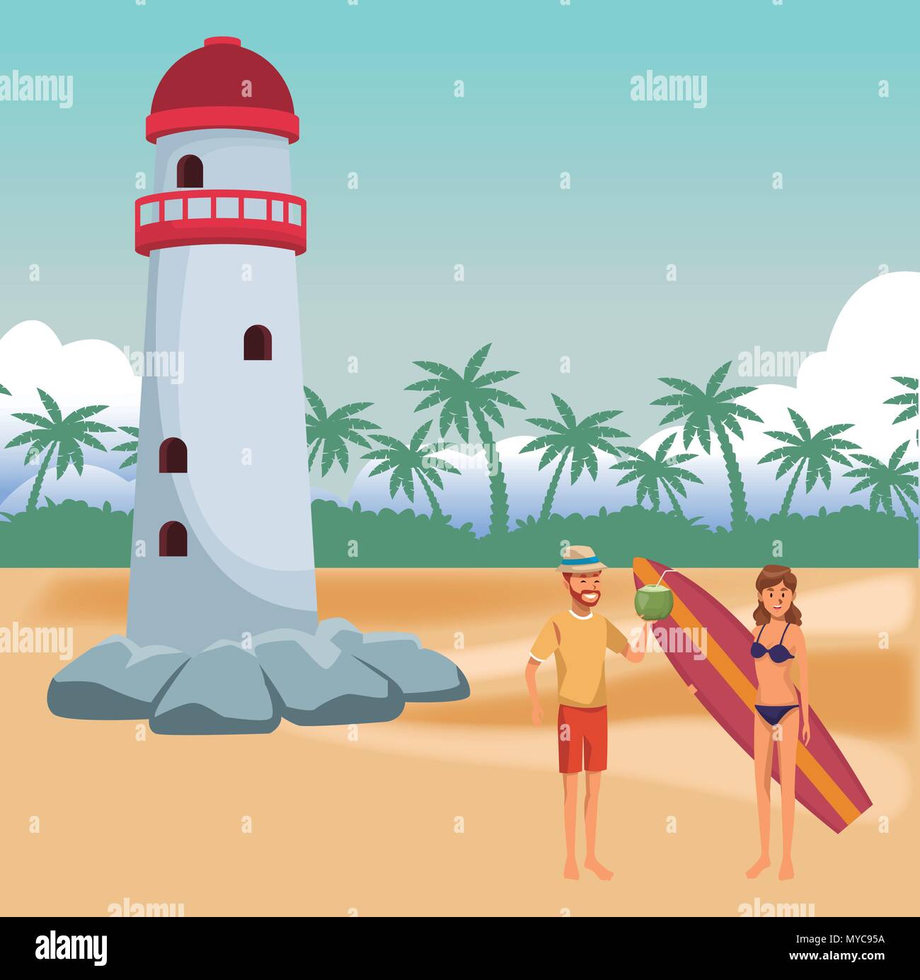 People and beach Stock Vector Image & Art - Alamy