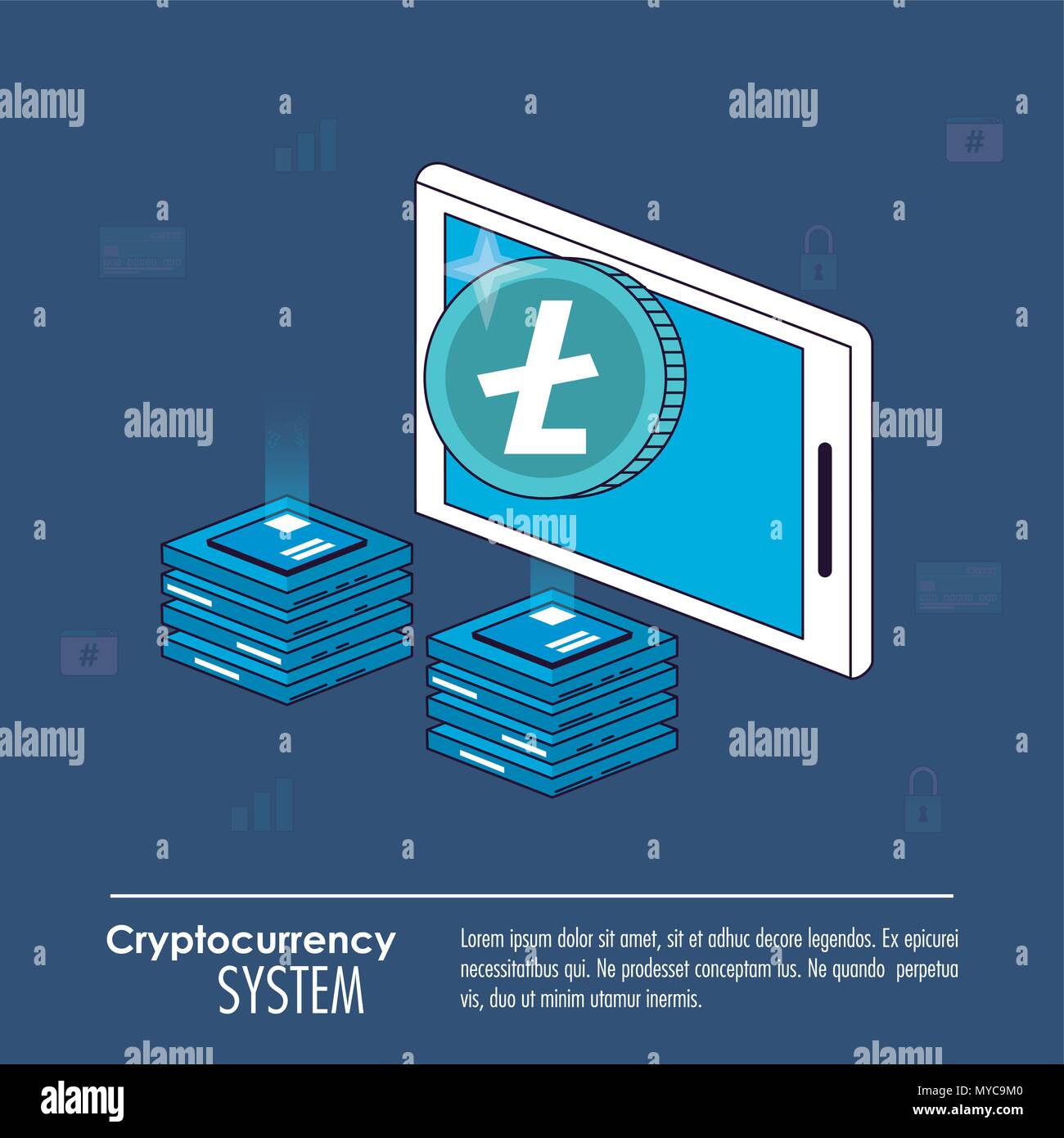 Cryptocurrency system and marketplace Stock Vector Image & Art - Alamy