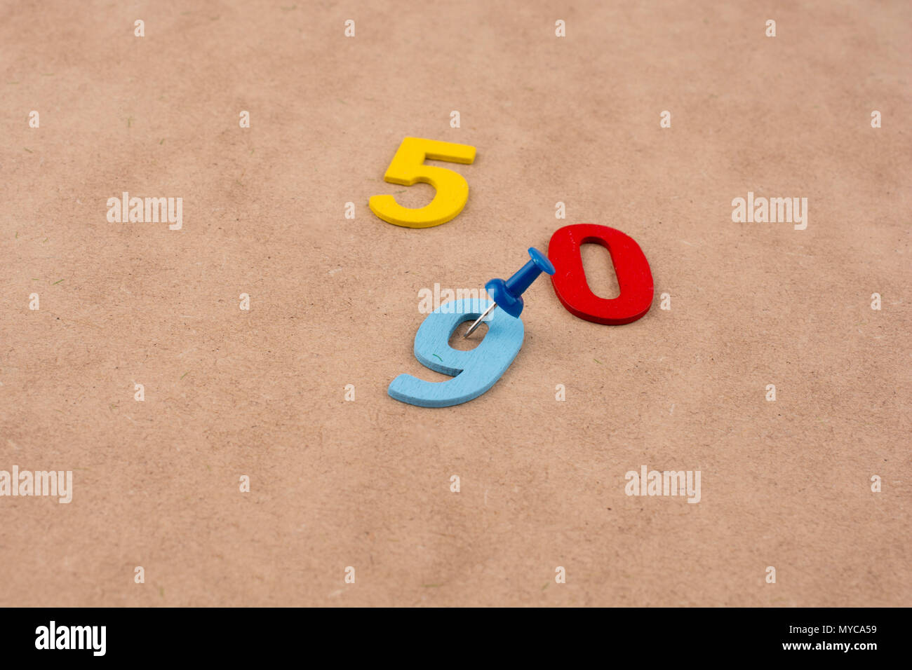 Colorful numbers on a background Stock Photo - Alamy