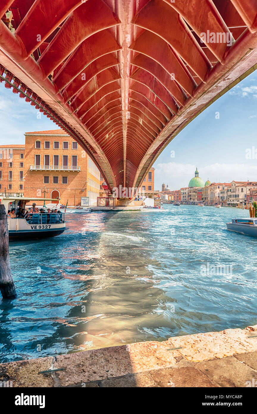 VENICE, ITALY - APRIL 29: Underneath the controversial Constitution ...
