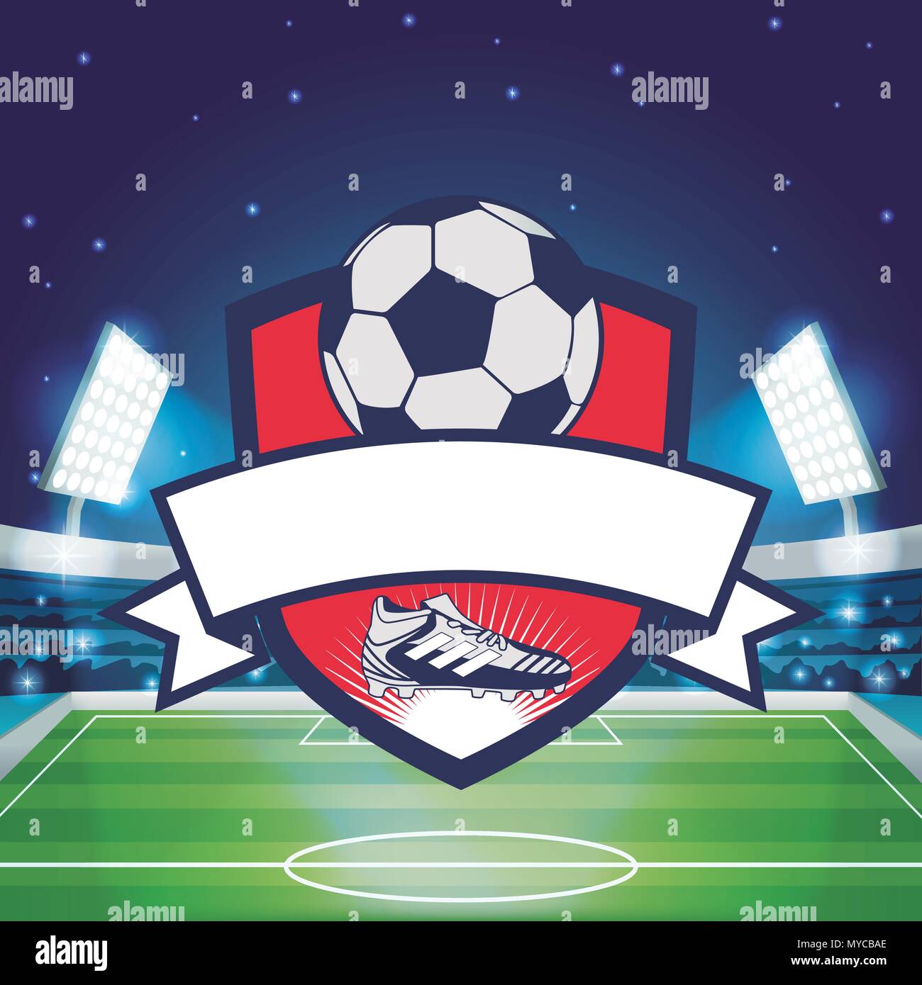 Soccer cup emblem Stock Vector Image & Art - Alamy