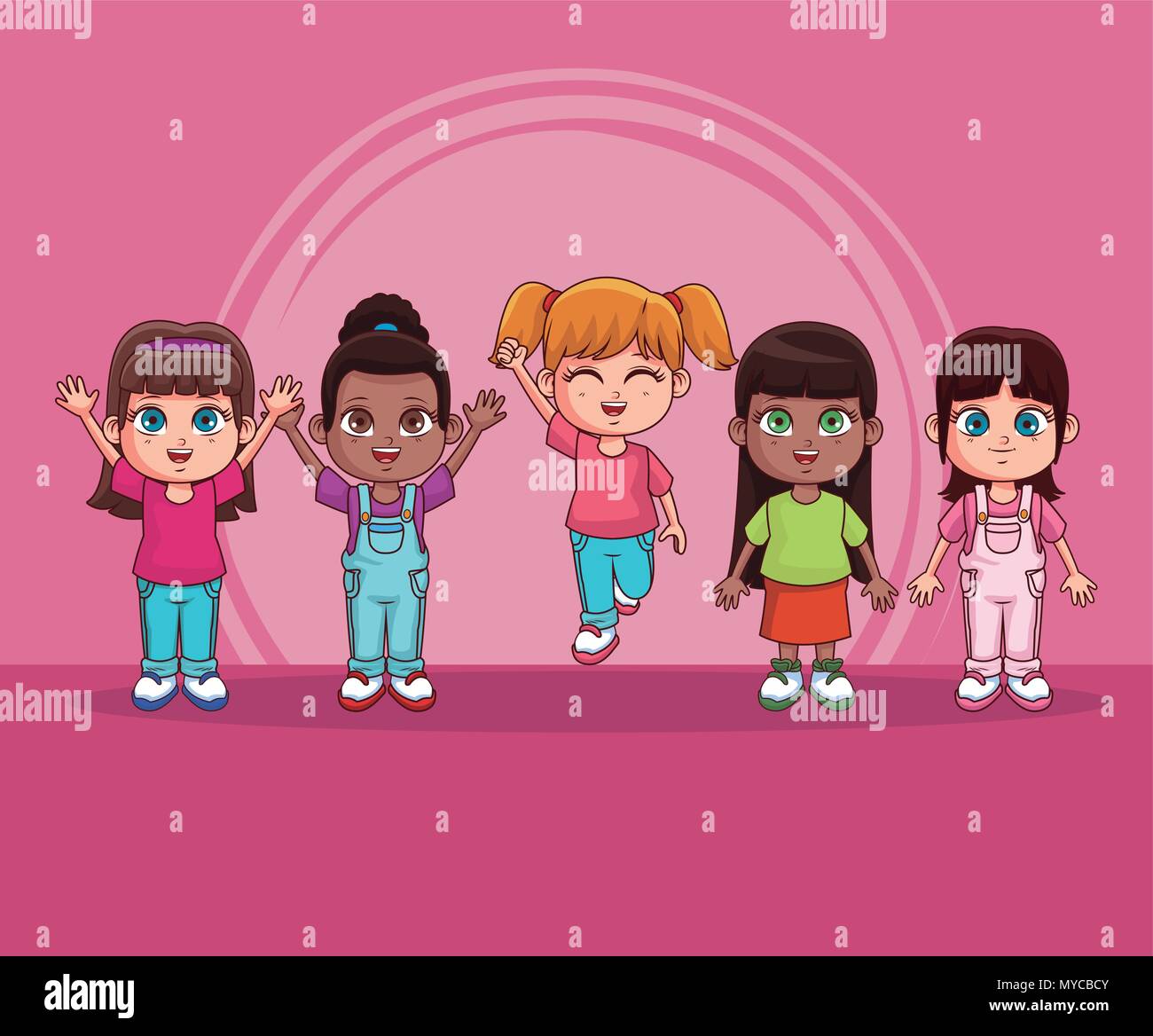 Cute kids cartoon Stock Vector Image & Art - Alamy