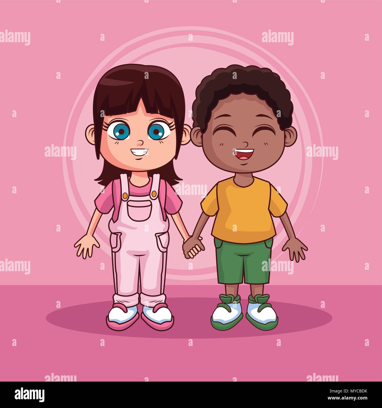 Cute kids cartoons Stock Vector Image & Art - Alamy