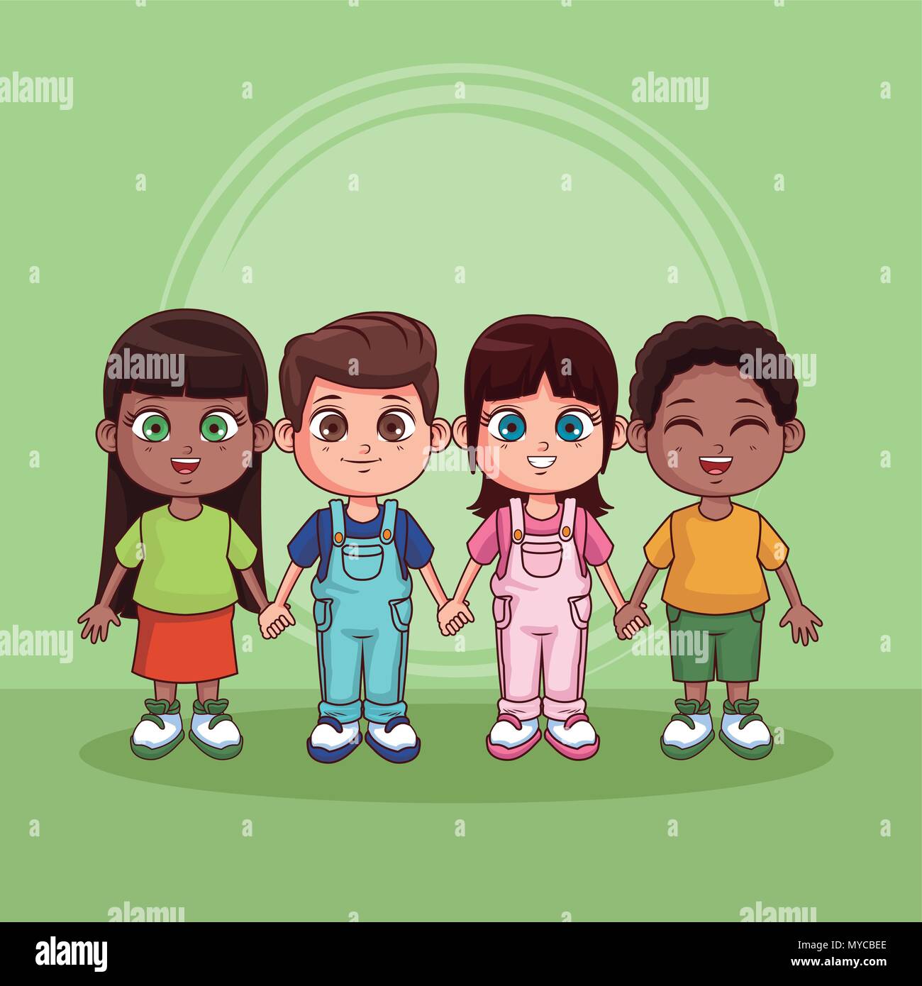 Cute kids cartoon Stock Vector Image & Art - Alamy