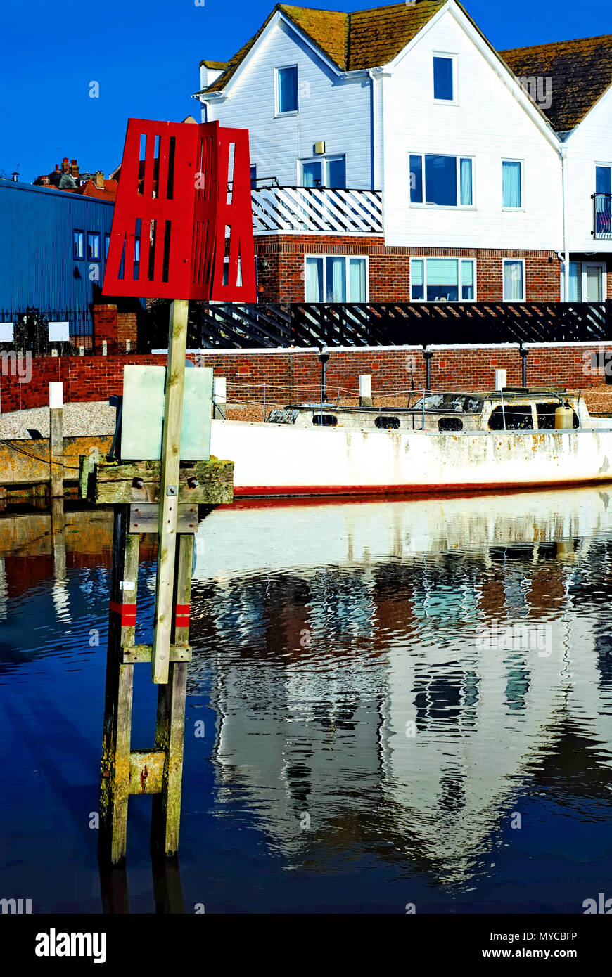 Water depth marker hi-res stock photography and images - Alamy