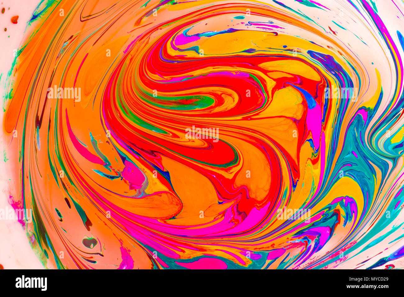 Traditional Ottoman Turkish marbling art patterns as abstract ...