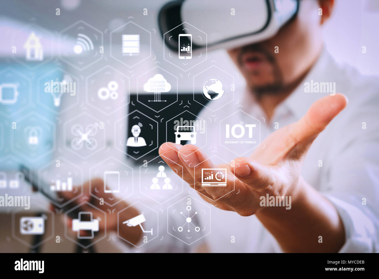 Internet of Things (IOT) technology with AR (Augmented Reality) on VR ...