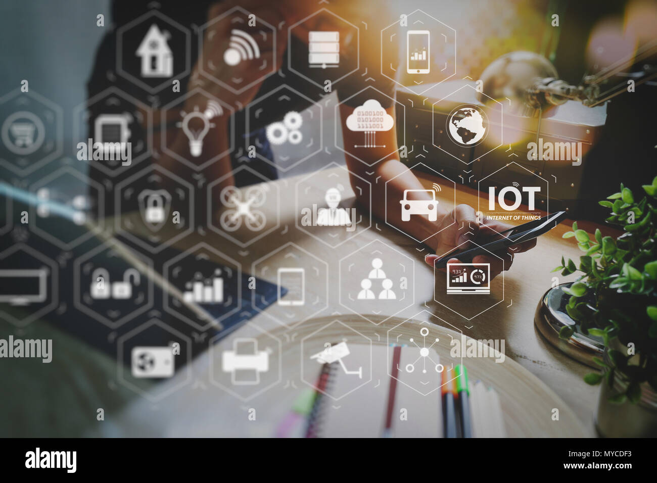 Internet of Things (IOT) technology with AR (Augmented Reality) on VR ...