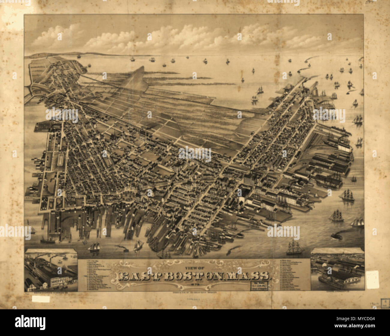 Boston docks 19th century hi-res stock photography and images - Alamy