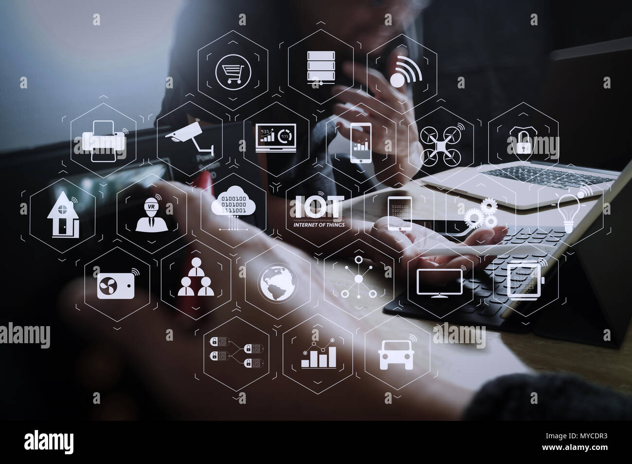 Internet of Things (IOT) technology with AR (Augmented Reality) on VR ...