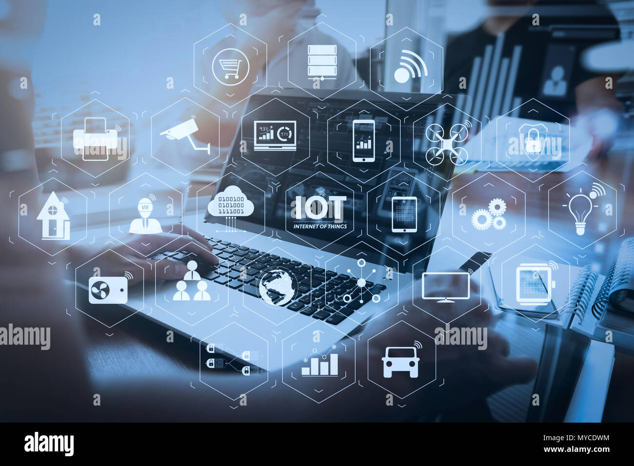 Internet of Things (IOT) technology with AR (Augmented Reality) on VR ...