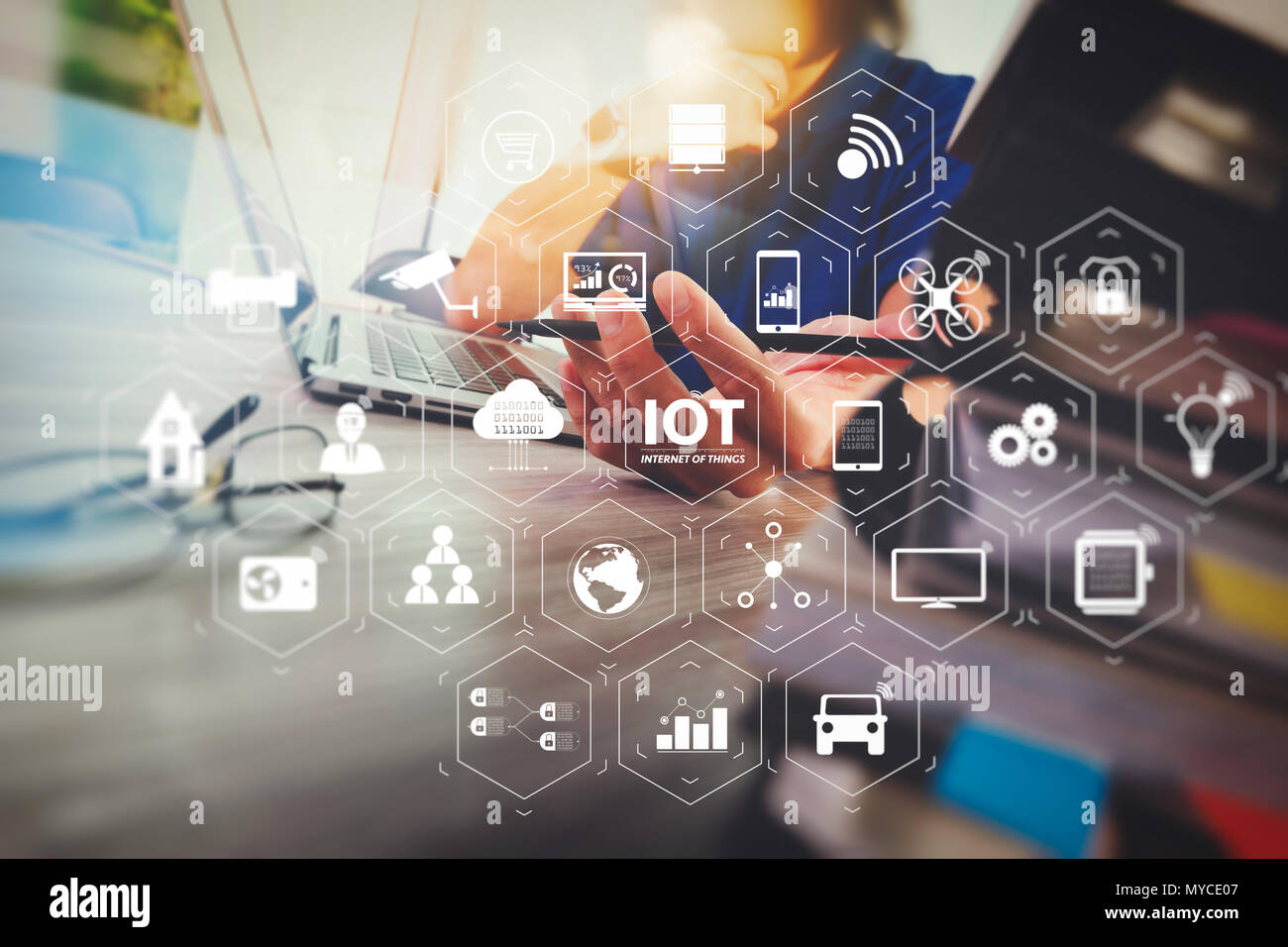 Internet of Things (IOT) technology with AR (Augmented Reality) on VR ...