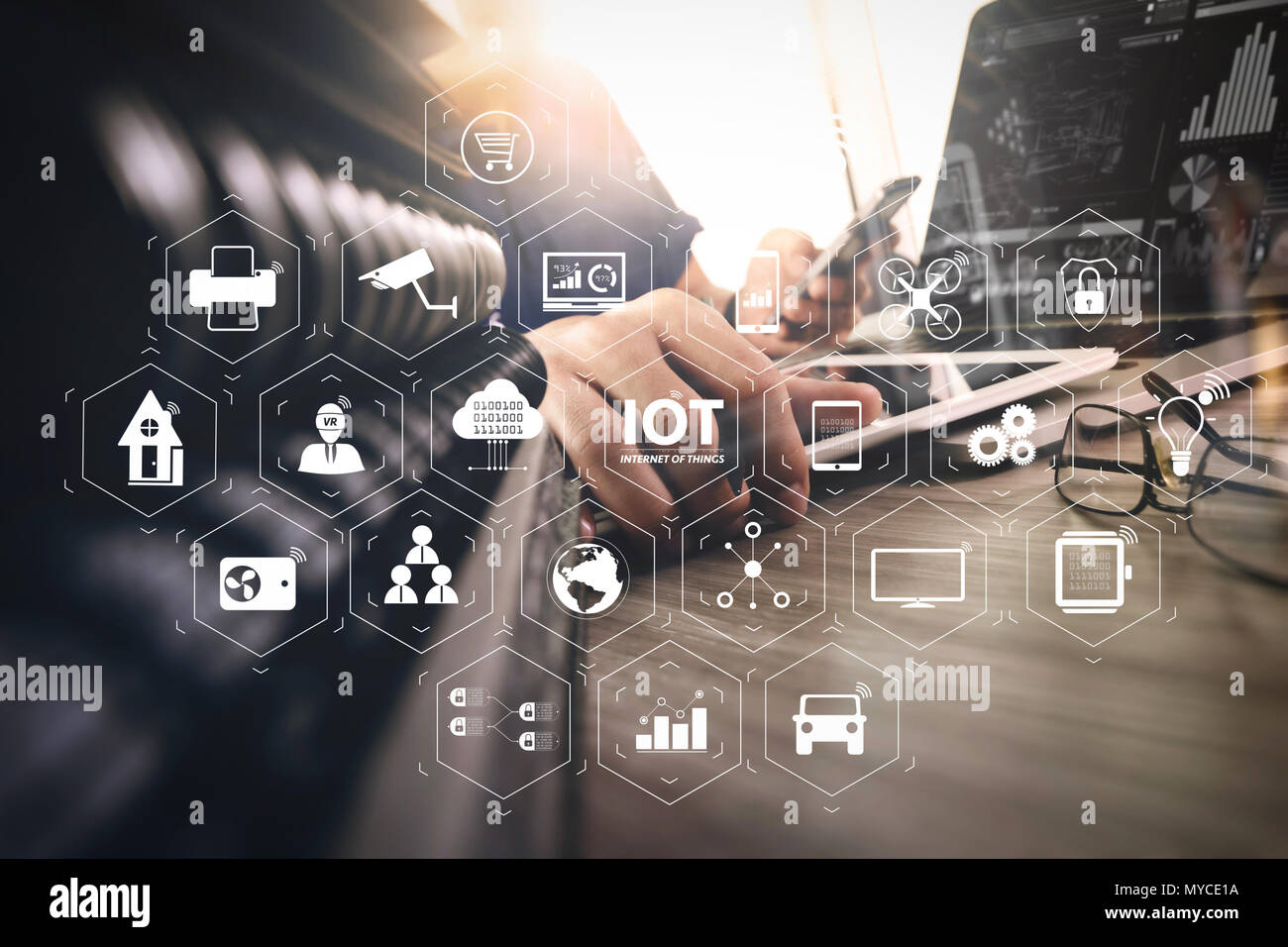 Internet of Things (IOT) technology with AR (Augmented Reality) on VR ...