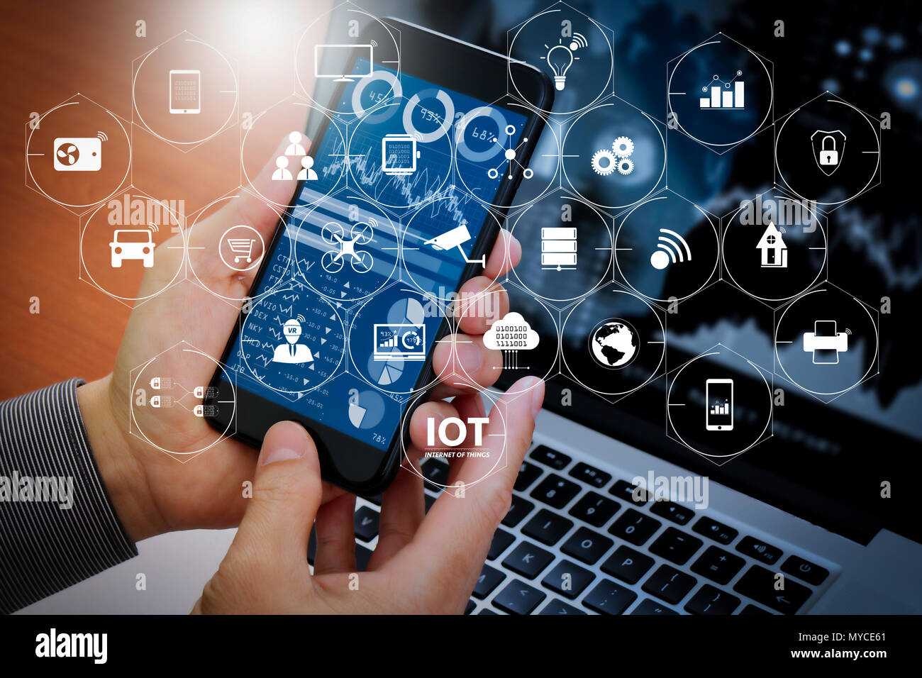 Internet of Things (IOT) technology with AR (Augmented Reality) on VR ...