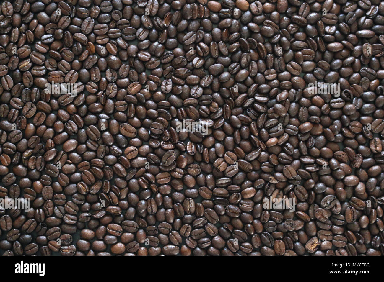 Coffee, fried brown coffee beans, food background of coffee beans Stock ...