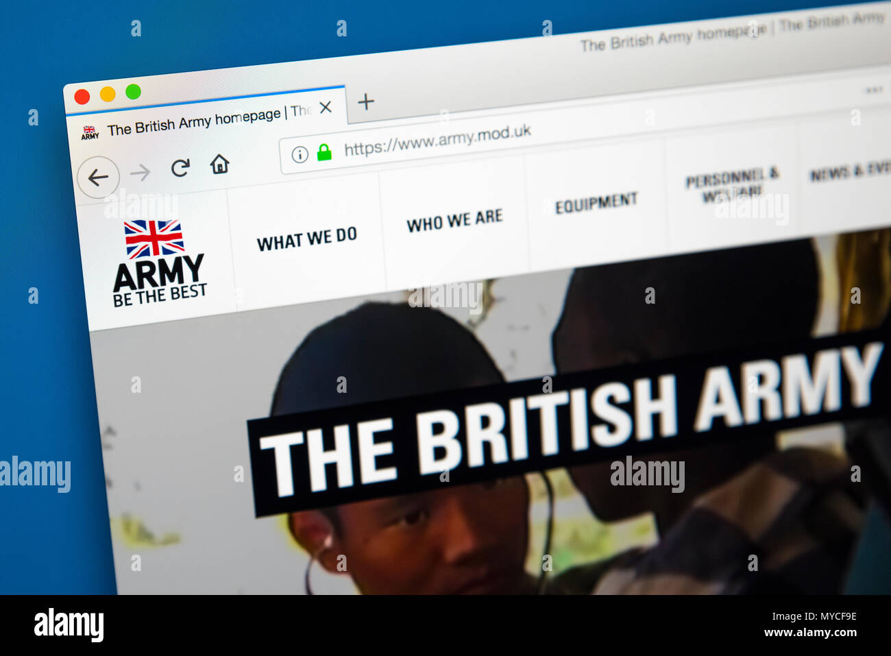 LONDON, UK - MAY 23RD 2018: The homepage of the official website for ...