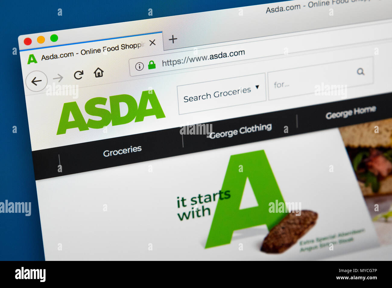 Asda supermarket website hi-res stock photography and images - Alamy