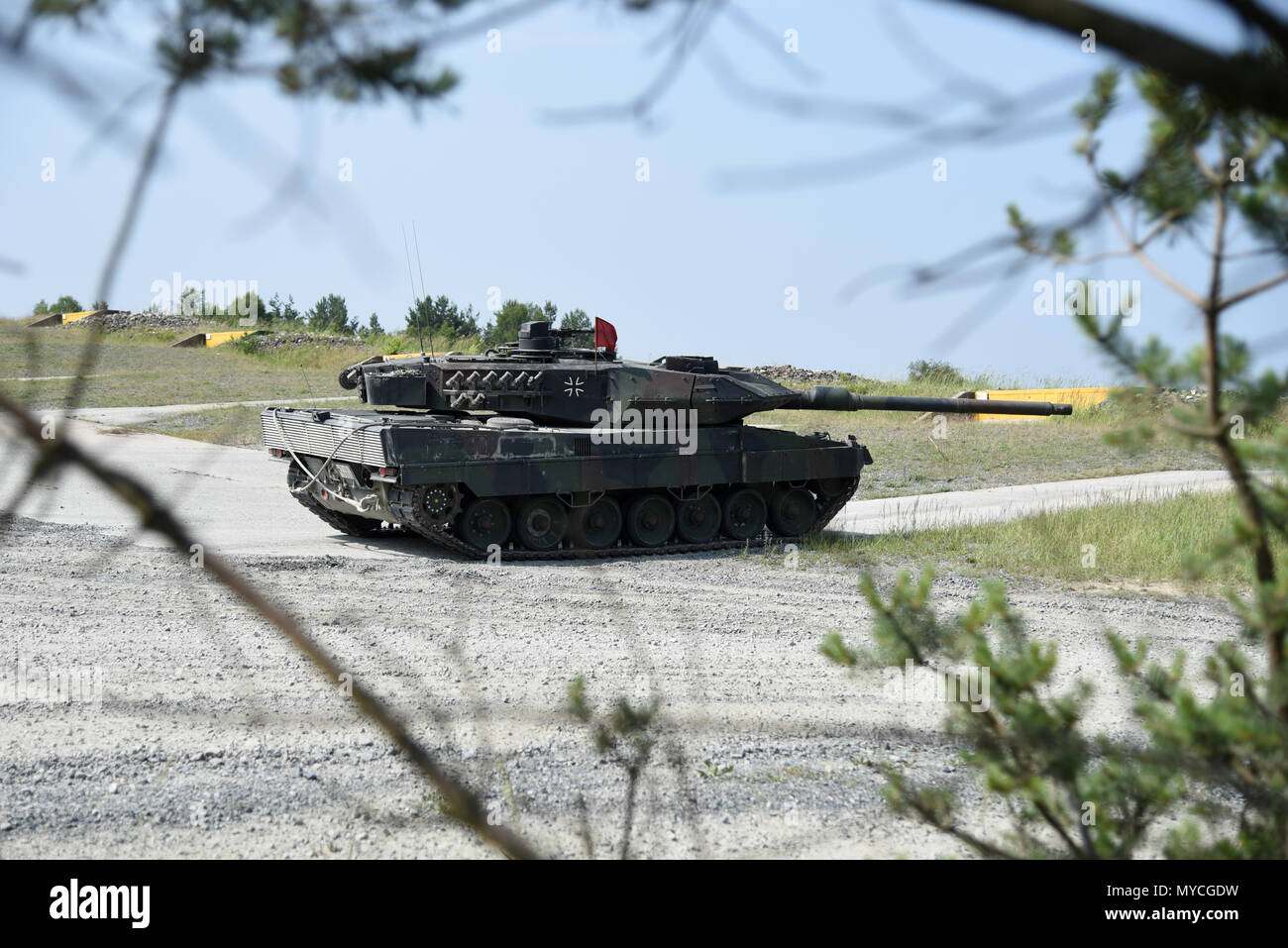 German soldiers assigned to 3rd Panzer Brigade conduct the defensive ...