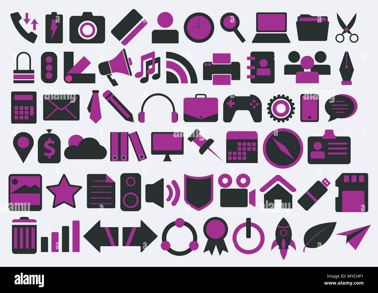 vector design of icon set Stock Vector Image & Art - Alamy