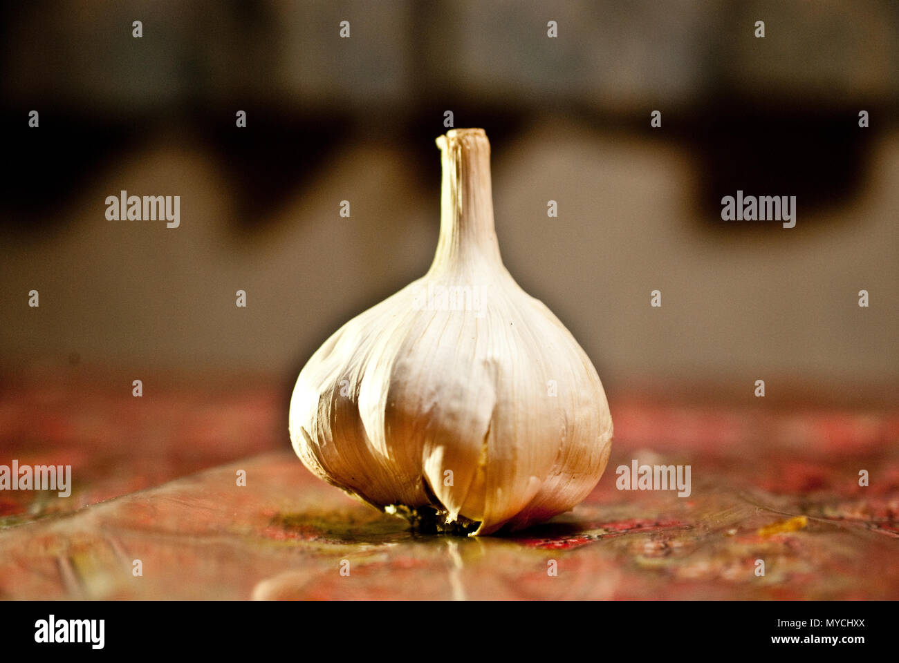 Hardneck Garlic from an organic farm in japan aomori Stock Photo - Alamy