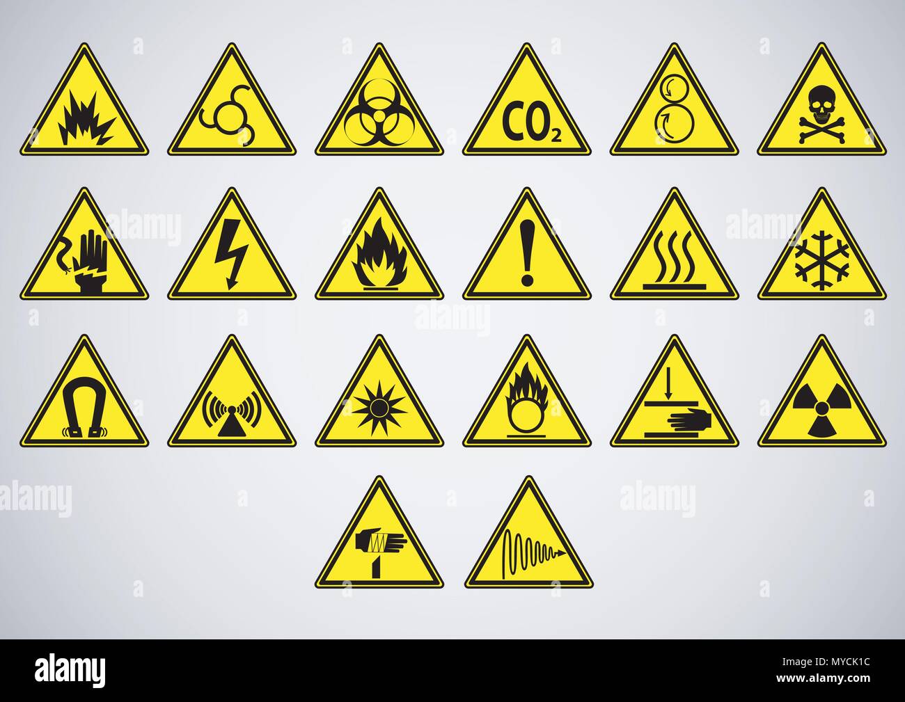 vector design of industrial sign set Stock Vector Image & Art - Alamy